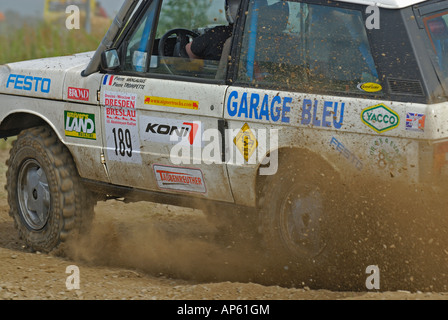 Range Rover Classic 2 door racing at the Rallye Dresden Breslau 2007 ...
