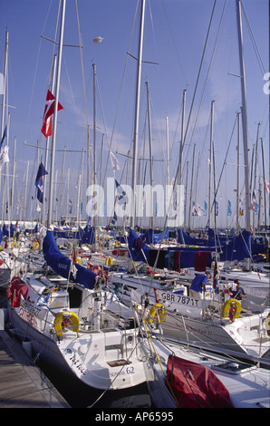 Cowes Harbour during Cowes week Stock Photo - Alamy