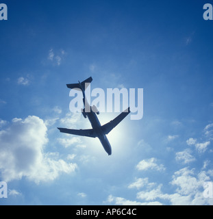 airplane in sky Stock Photo - Alamy