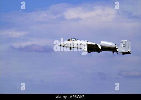 US Airforce A-10 warthog warplane with serpentine nose art on display ...
