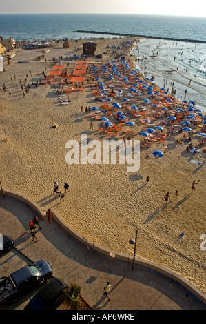 People on the Natanya beach Israel Stock Photo - Alamy