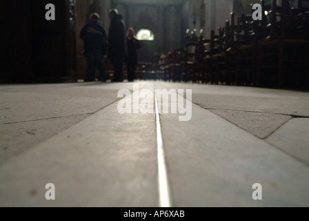 The Rose Line in Saint Sulpice Church Paris France. Featured in the Dan ...
