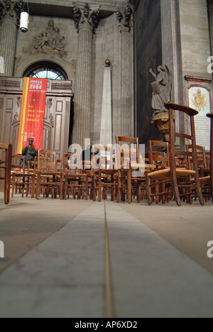 The Rose Line in Saint Sulpice Church Paris France. Featured in the Dan ...
