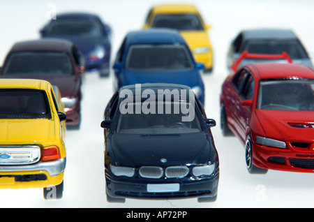 toy cars simulating traffic jam Stock Photo: 15696472 - Alamy