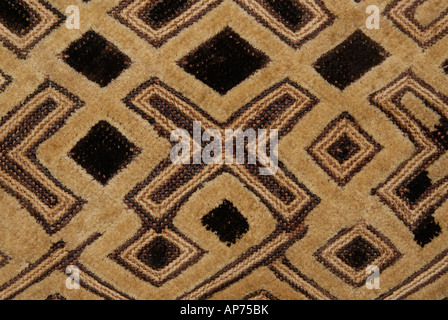 kuba raffia cloth from democratic republic of congo in studio setting ...