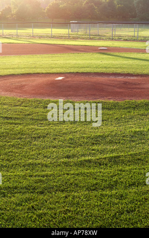 baseball diamond field clay and grass areas Stock Photo - Alamy