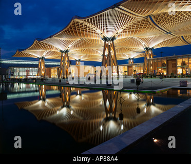 Hannover, Germany, convention center in the twilight Stock Photo - Alamy