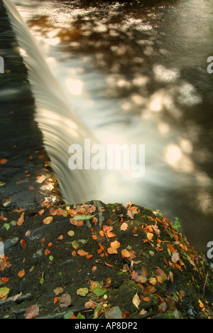 Autumnal waterfall, Devon, UK Stock Photo - Alamy