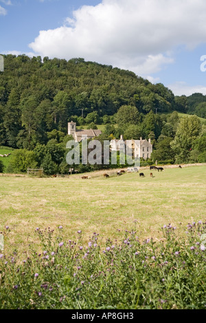 The medieval Cotswold manor house of Owlpen Manor, Gloucestershire ...