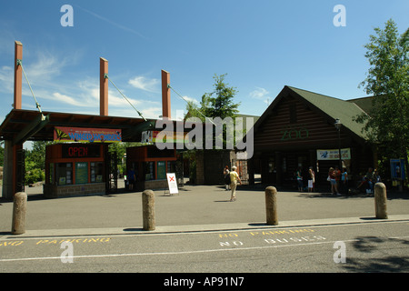 Entrance to the Portland Zoo at Washington park, Portland Oregon Stock ...
