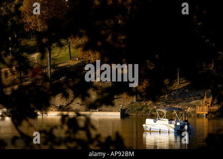 Fisherman on Lake Avalon in Bella Vista, Ark Stock Photo - Alamy