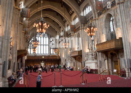 Interior of The Great Hall, The Guildhall, City of London GB UK Stock ...