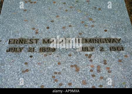 Ernest Hemingway grave at Ketchum Cemetery in Ketchum, Idaho, USA Stock ...