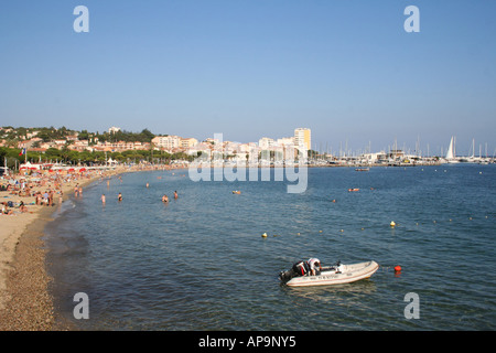 beach scenic Ste Maxime beach French Riviera beach France September ...
