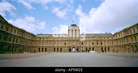 Facade of Sully Wing building of Louvre museum in Paris Stock Photo - Alamy