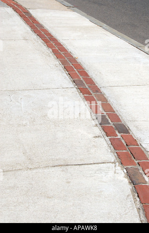 Freedom Trail red bricks in pavement, Boston, Massachusetts, USA Stock ...