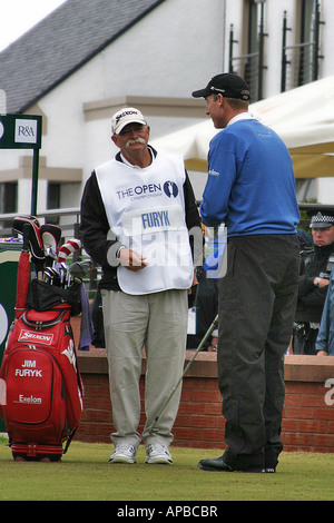 Fluff Cowan American professional golf caddie Stock Photo - Alamy