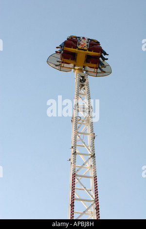 People on a Booster Bomber ride at a fairground, UK Stock Photo - Alamy