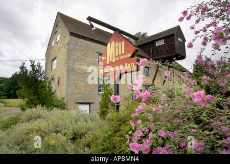 upper barnwell lock the mill at oundle restaurant alongside river nene ...