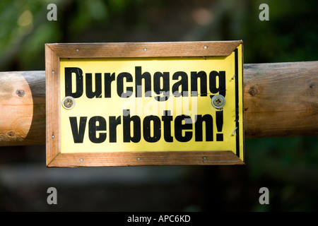 Prohibition of passage. The sign of passage is forbidden, there is no ...