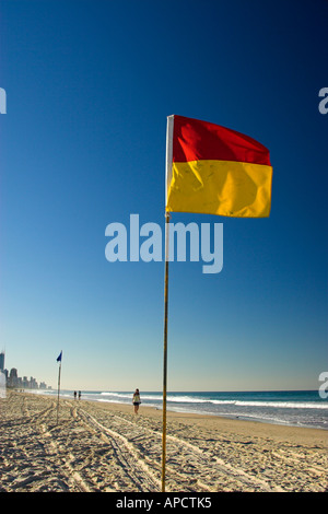 Surf Lifesaving Flag Queensland Australia Stock Photo - Alamy