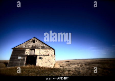 Wide angle view of old barn Stock Photo - Alamy
