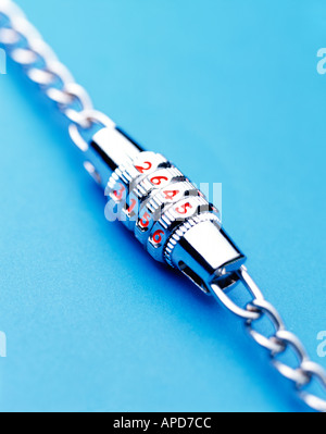 Padlock with numbers Stock Photo - Alamy