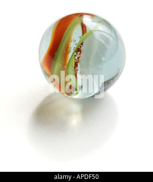 single yellow glass marble isolated Stock Photo - Alamy