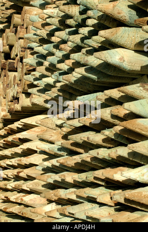 Tanalised fencing timber stakes using chromated copper arsenate CCA ...