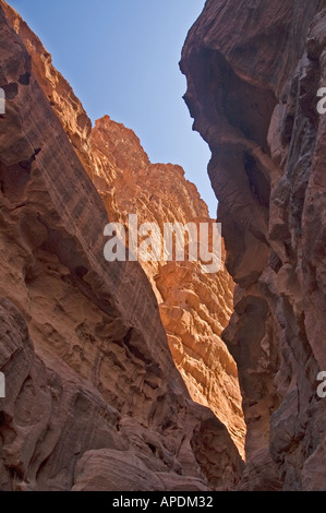 Khaz'ali Canyon, Ravine Geological rock formation, Wadi Rum, Hashemite ...