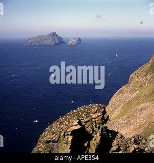 The cliffs of Conachair, Hirta, St Kilda, Outer Hebrides, Scotland, UK ...