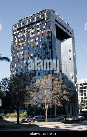 Miami Florida,Brickell Avenue,Colonial Bank,banking,office building ...