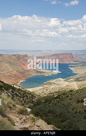 Flaming Gorge National Recreational Area in Utah Park near Dam high ...