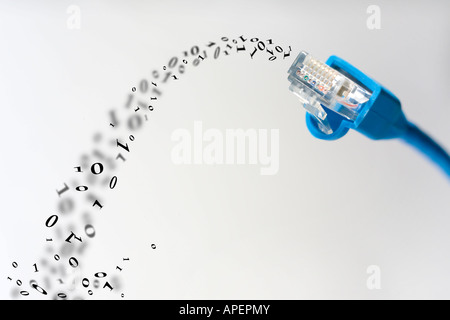 Macro shot of network connection plug Stock Photo - Alamy