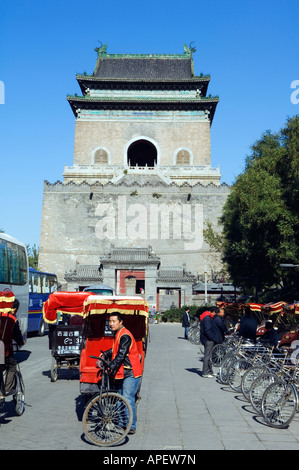 cycle rickshaw, Bell Tower, bicycle taxi , cycle rickshaws Stock Photo ...