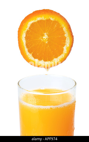orange dripping juice Stock Photo - Alamy