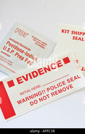 DUI Blood Draw Kit Contents Stock Photo: 15796193 - Alamy