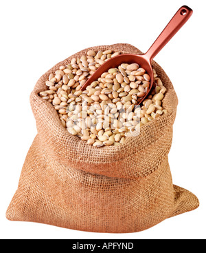 SACK OF VAL BEANS / HYACINTH BEANS Stock Photo - Alamy