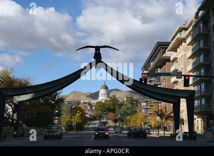 Eagle Gate, Salt Lake City, Utah, from Robert N. Dennis collection of ...