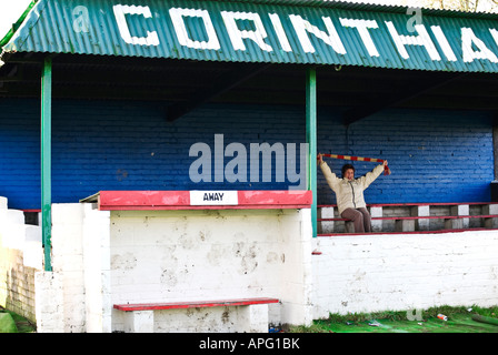 lone football fan on terrace Stock Photo - Alamy