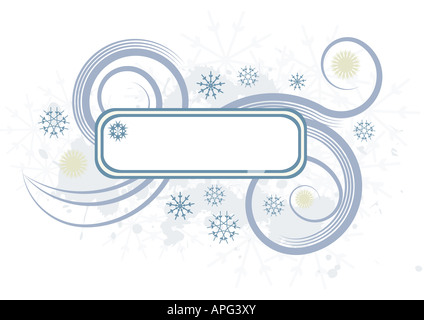 groovy winter vector label design Stock Photo - Alamy