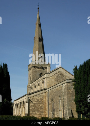 St James parish church, Thrapston village, Northamptonshire; England ...