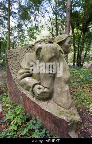 Union Colliery disaster 1902 memorial sculpture. Monument Mine, Forest ...