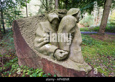 Union Colliery disaster 1902 memorial sculpture. Monument Mine, Forest ...