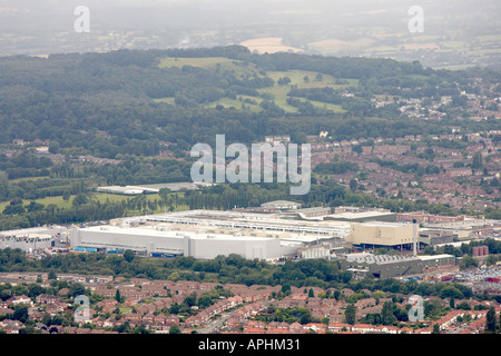 Aerial picture of the MG Rover car factory Longbridge Birmingham UK ...