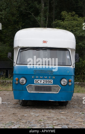 Old Commer camper van Stock Photo - Alamy