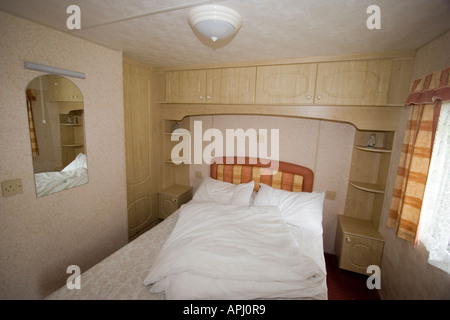 Interior of a luxury static caravan sited on a caravan park Stock Photo ...