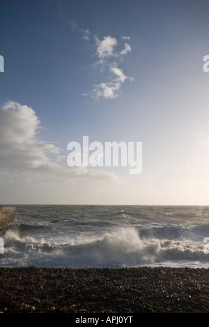 Storm English Channel Hail storm force winds Stock Photo - Alamy