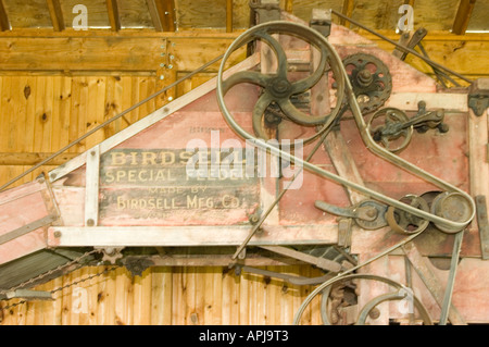 Thrashing machine with many belts and different drive equipment Stock ...