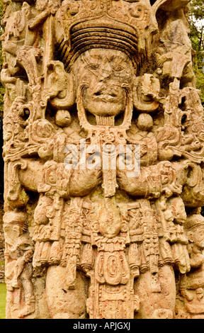 Copan, 18 Rabbit, Stele, Honduras, Maya Stock Photo - Alamy